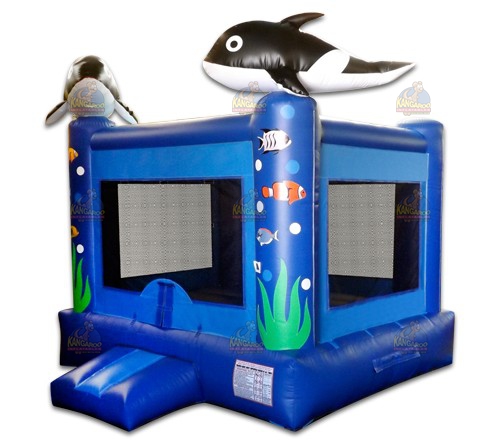 Ocean Bouncer Whales - Kangaroo Inflatables