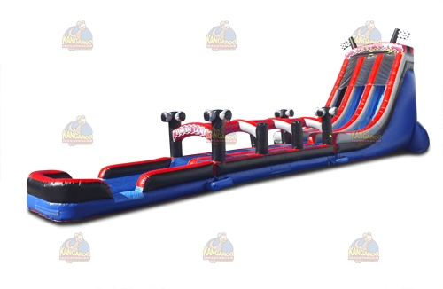 Speed Racer Slide with Slip N Splash - Kangaroo Inflatables