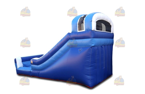 Kiddie Blue Water Slide - Kangaroo Inflatables